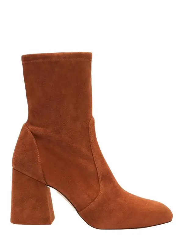 STUART WEITZMAN Essentialist Stretch 85 Ankle Boots - Luxe Saddle