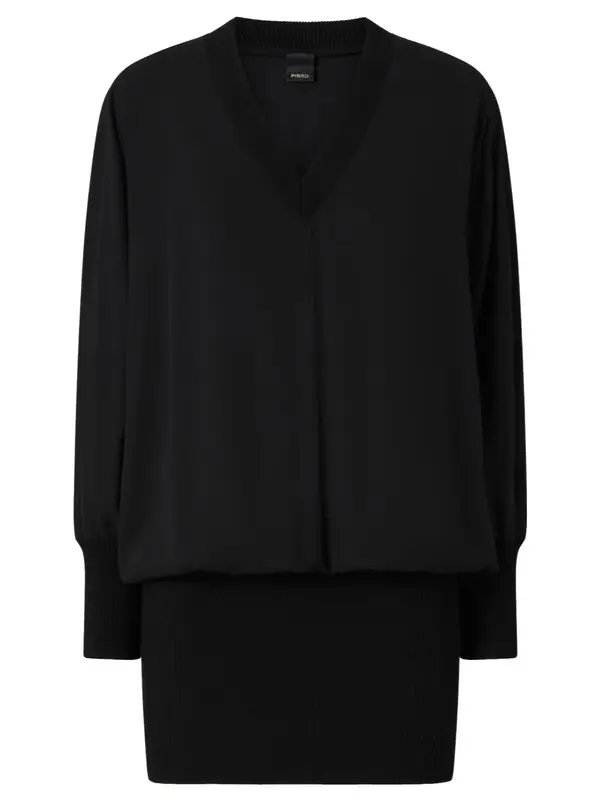Pinko V-neck Dress - Black