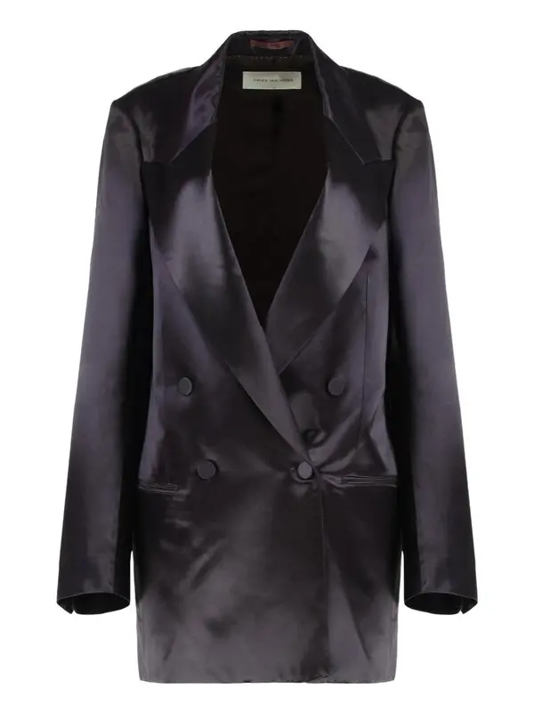 Dries Van Noten Double-breasted Blazer - Black