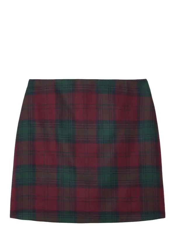 BLAZÉ MILANO Plaid Mini Skirt - Black
