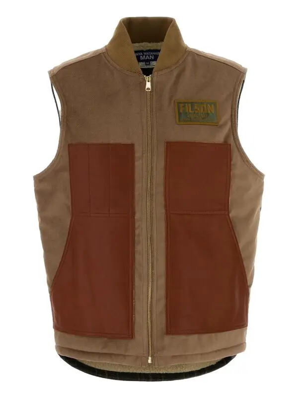 Junya Watanabe Zipped Waistcoat - Brown