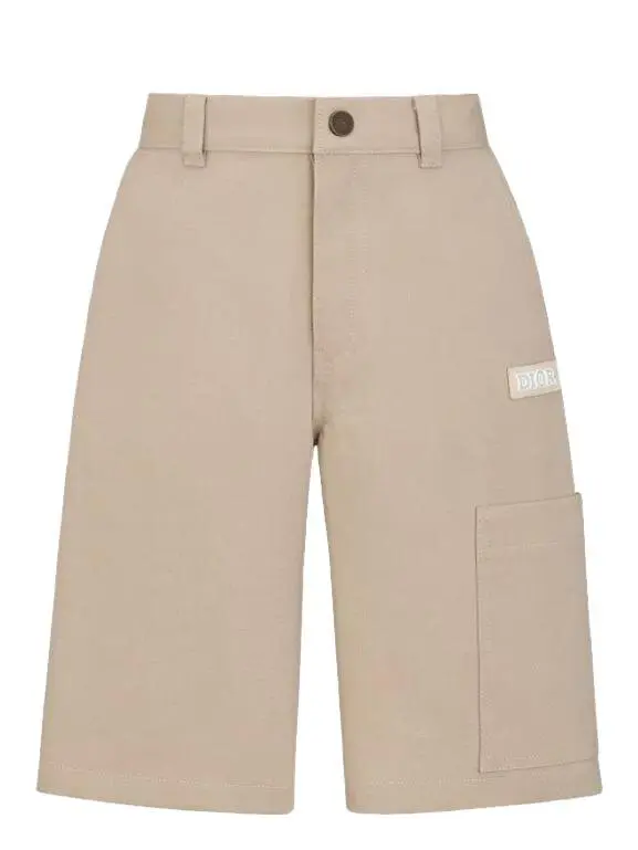 Dior Wide-leg Shorts - Beige