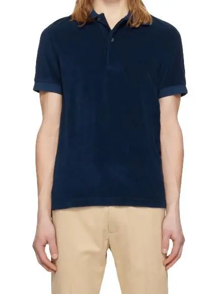TOM FORD Short Sleeve Polo Shirt - Black