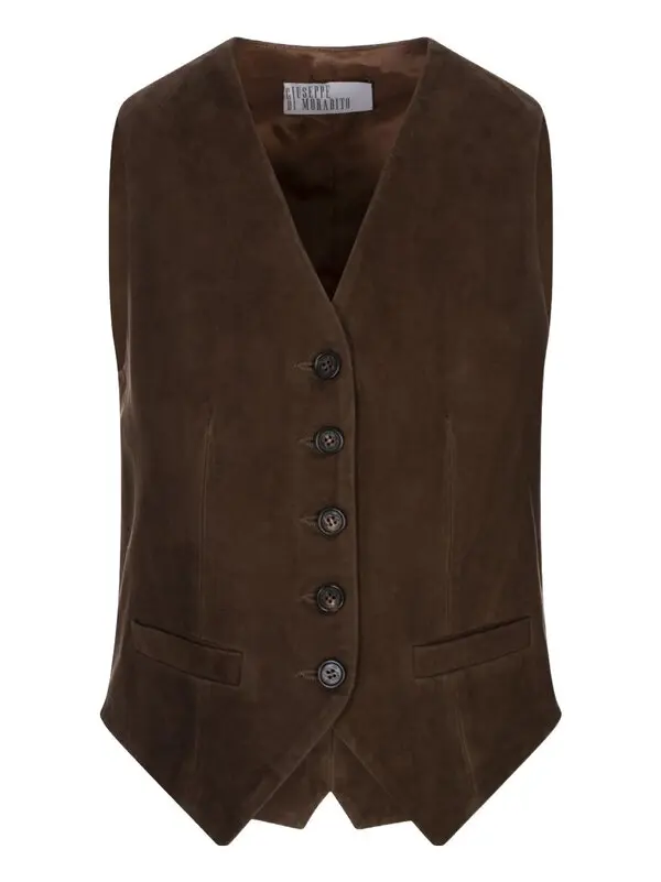 Giuseppe Di Morabito V-neck Button-up Waistcoat - Black