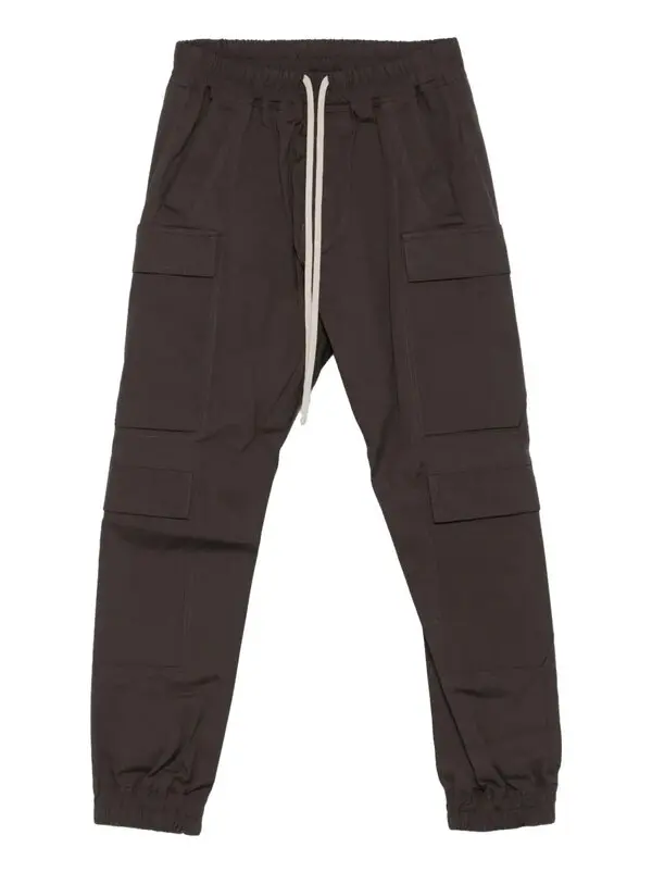 Rick Owens Drawstring Cargo Trousers - Black
