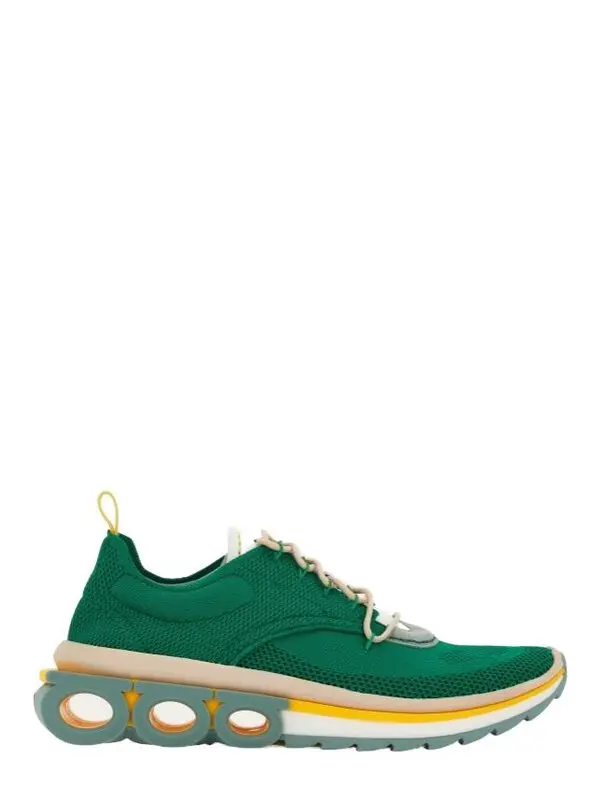 FERRAGAMO Mesh Running Sneakers - Green