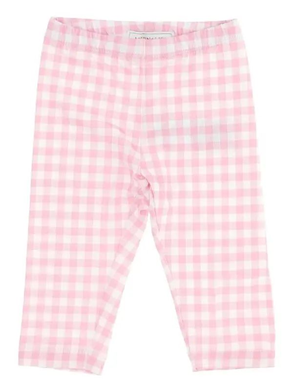 Monnalisa Tweety-print Checked Leggings - Pink