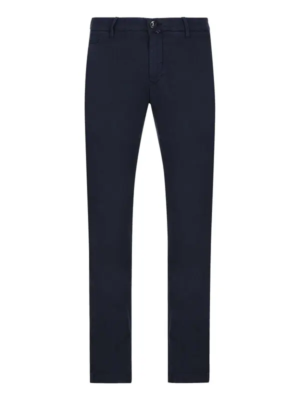 Jacob Cohen Mid-rise Slim-cut Chino Trousers - Black