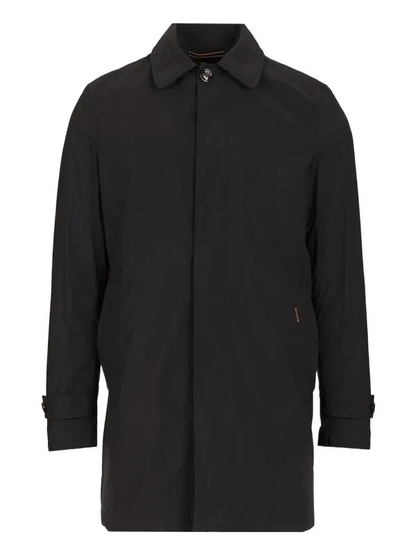 MOORER Vittorac Long Nylon Jacket - Black
