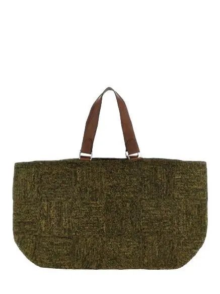 IBELIV Double Handle Woven Tote Bag - Green