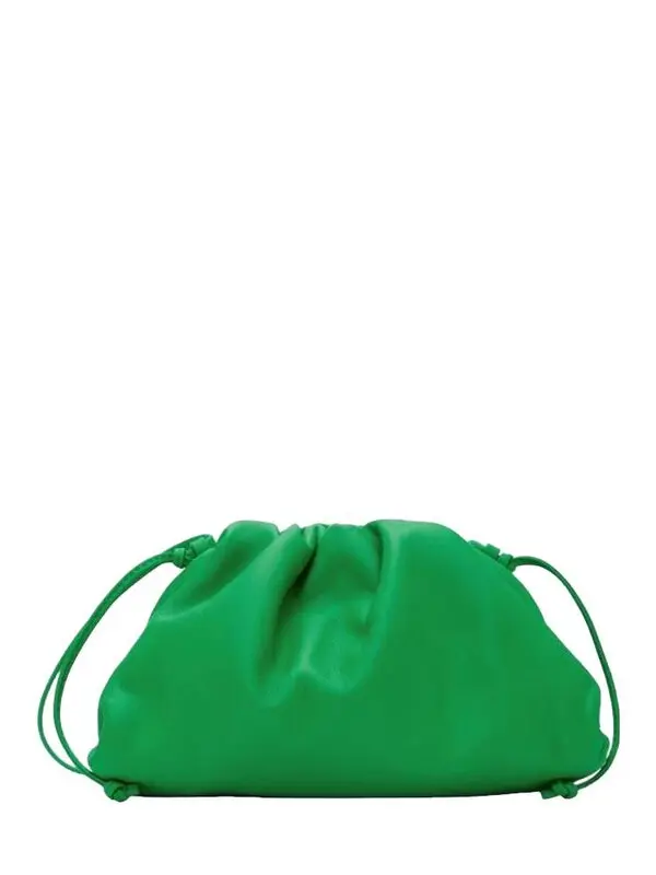 Bottega Veneta Mini Clutch Bag With Drawstring Closure - Green