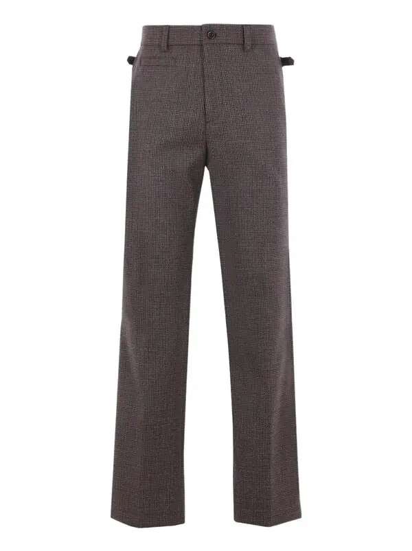 NAMACHEKO Houndstooth Tailored Wool Trousers - Multicolor