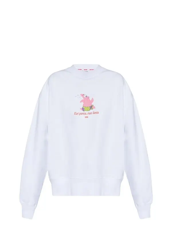 Gcds Graphic Print Cotton Sweatshirt - No