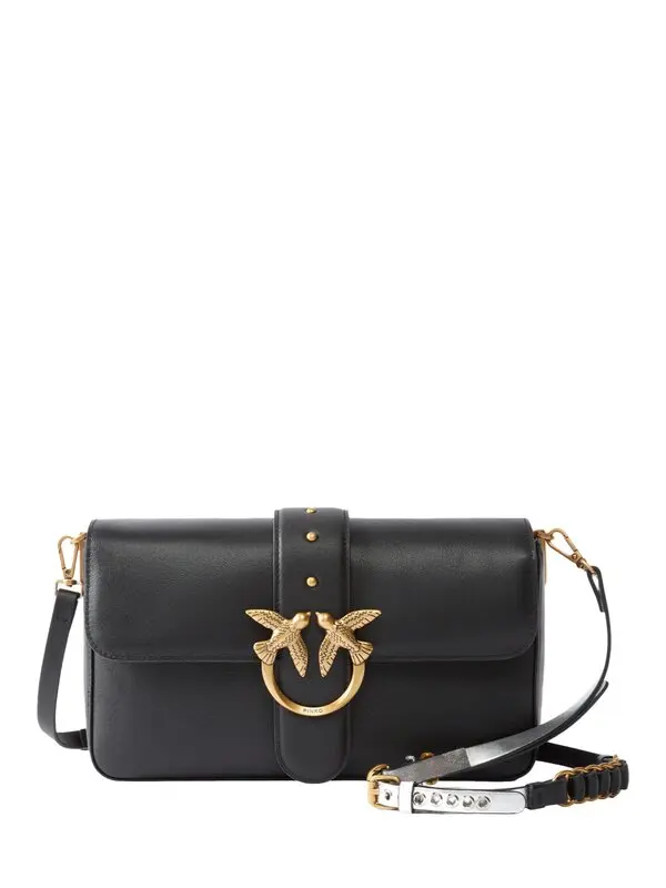 Pinko Love One Slouchy Medium Handbag - Black