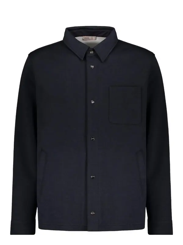 Herno Snap-front Overshirt - Black