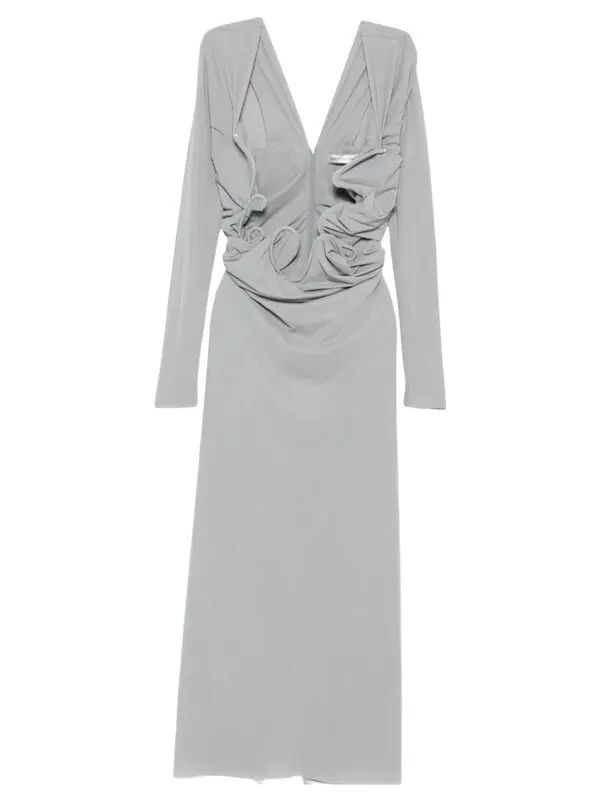 Christopher Esber Draped Maxi Dress - Gray