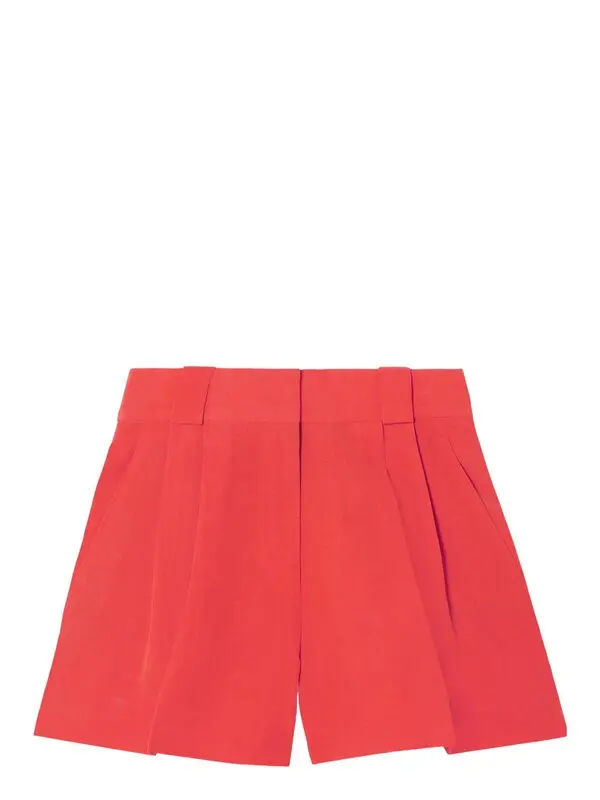 BLAZÉ MILANO Belted Tailored Shorts - Red