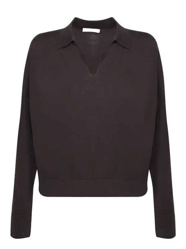 Incotex Polo Collar Knitwear - Brown
