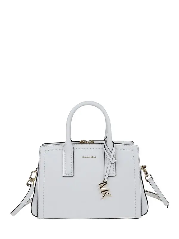 Michael Kors Laila Small Satchel Bag - White