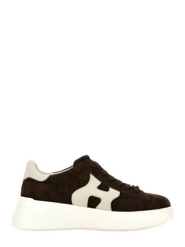 Hogan Rebel Low-top Sneakers With Platform Sole - Brown