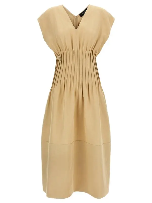 Fabiana Filippi Sleeveless V-neck Dress - Nude