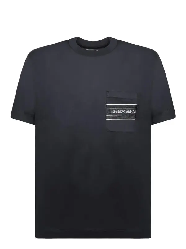 Emporio Armani Crewneck Short-sleeved T-shirt - Blue