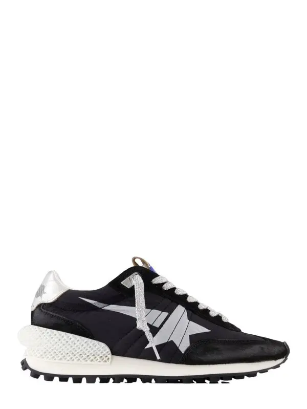 GOLDEN GOOSE Running Marathon Paneled Lace-up Sneakers - Black