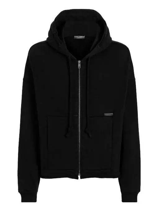Dolce & Gabbana Zip-up Hoodie - Black