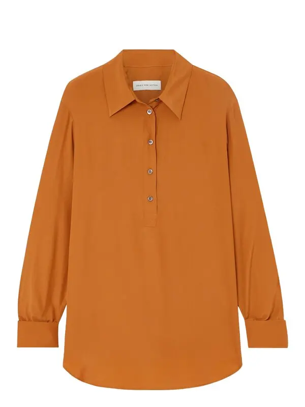 Dries Van Noten Long Sleeve Shirt - Orange