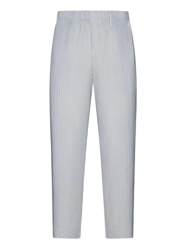Issey Miyake Homme Plissé Pleated Trousers - Gray
