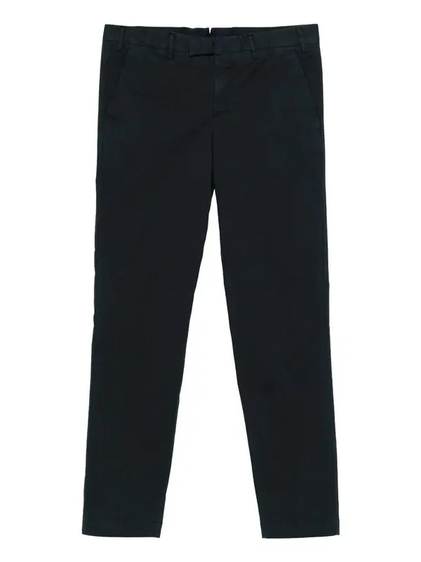 PT TORINO Pleated Zipper Casual Pants - Black