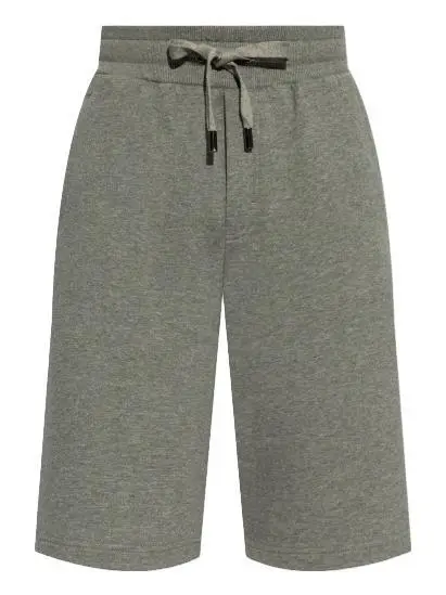 Dolce & Gabbana Logo Plaque Bermuda Shorts - Gray