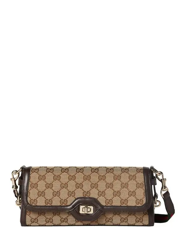 Gucci Luce Small Shoulder Bag - Brown