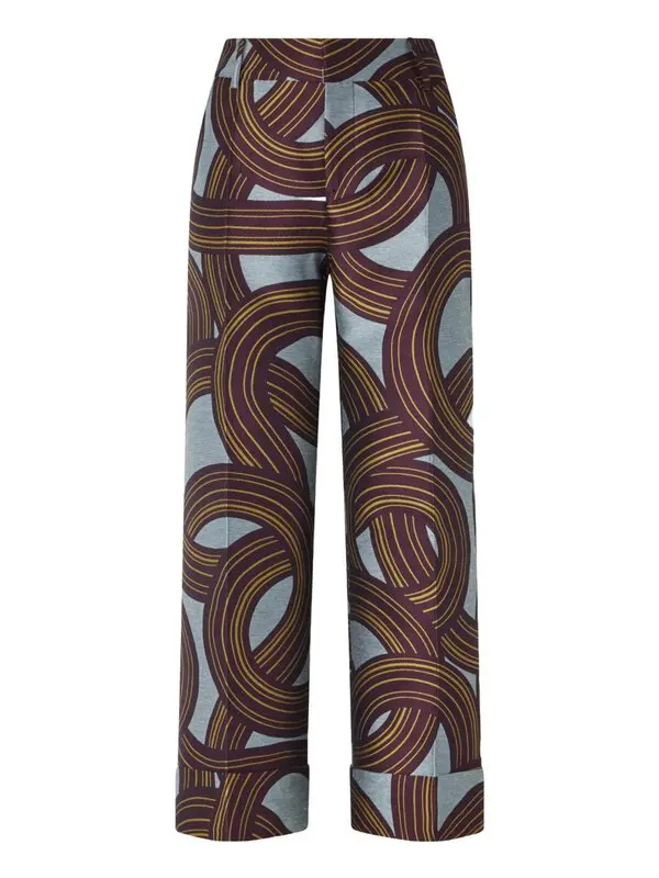 La DoubleJ Hendrix Jacquard Tailored Trousers - Black