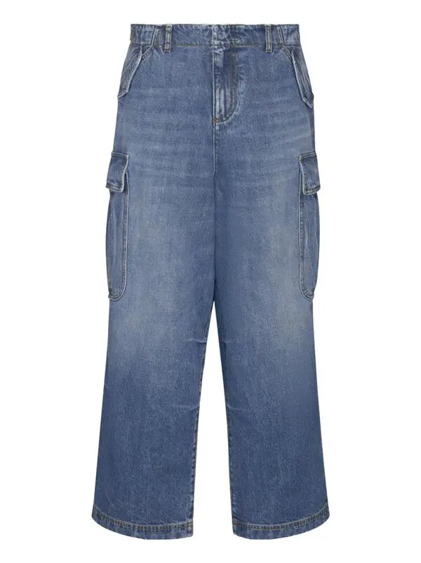 Dior Cargo Jeans - Blue
