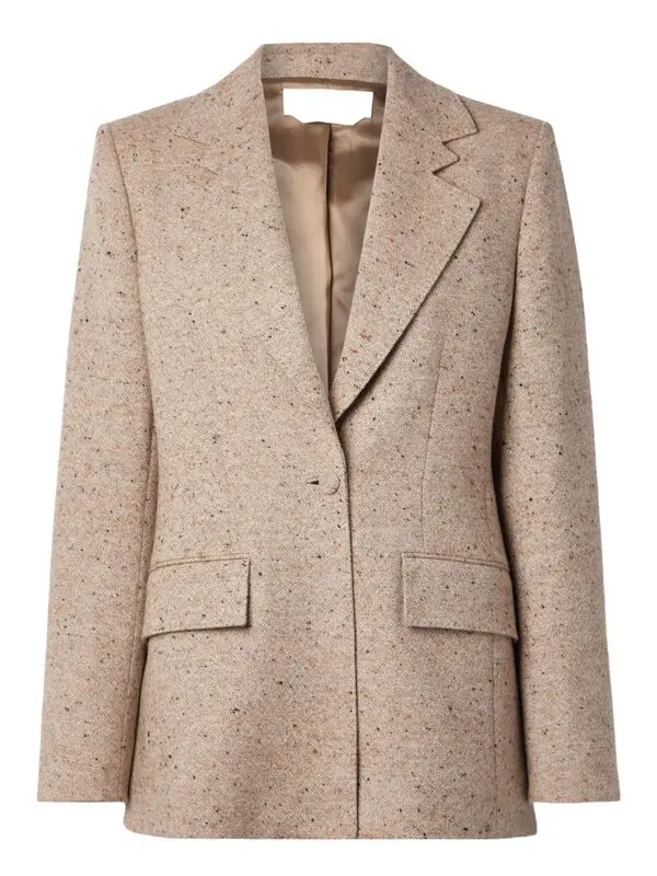 Gabriela Hearst Long Sleeve Tailored Jacket - Beige