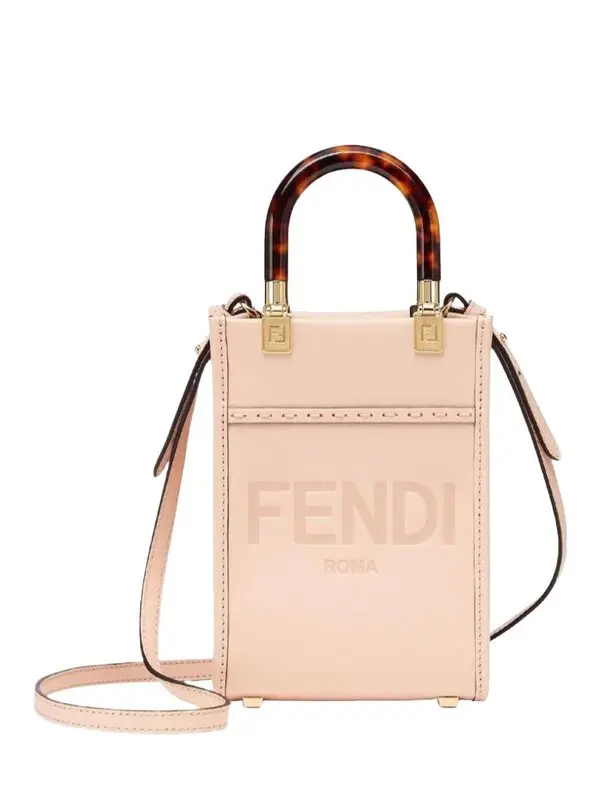 Fendi Mini Bag With Plexiglass Handle - Pink