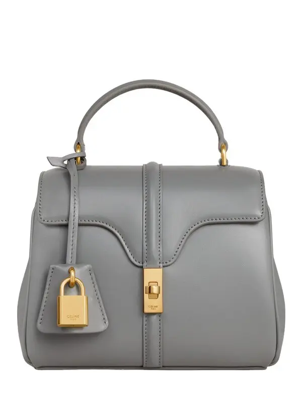 Celine Mini 16 Flip Shoulder Bag - Gray