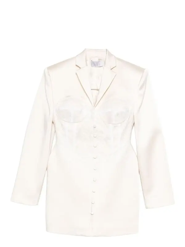 Giuseppe Di Morabito Lace-overlay Jacket - White