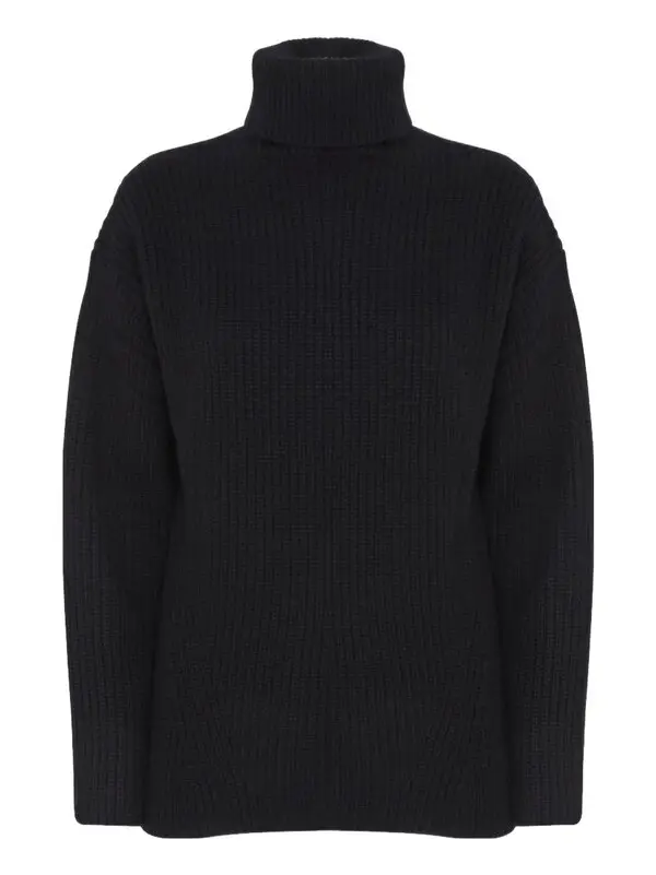 P.a.r.o.s.h Ribbed Turtleneck Sweater - Black