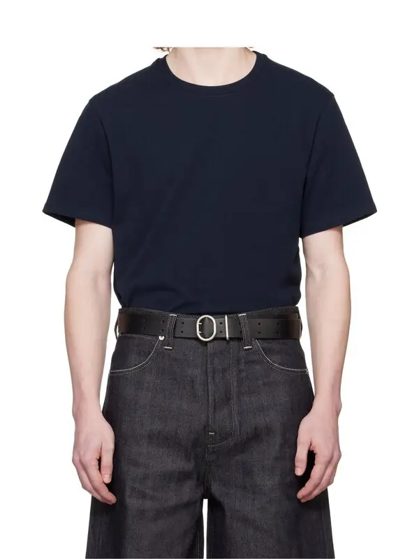 JIL SANDER Cotton Crew-neck T-shirt - Navy