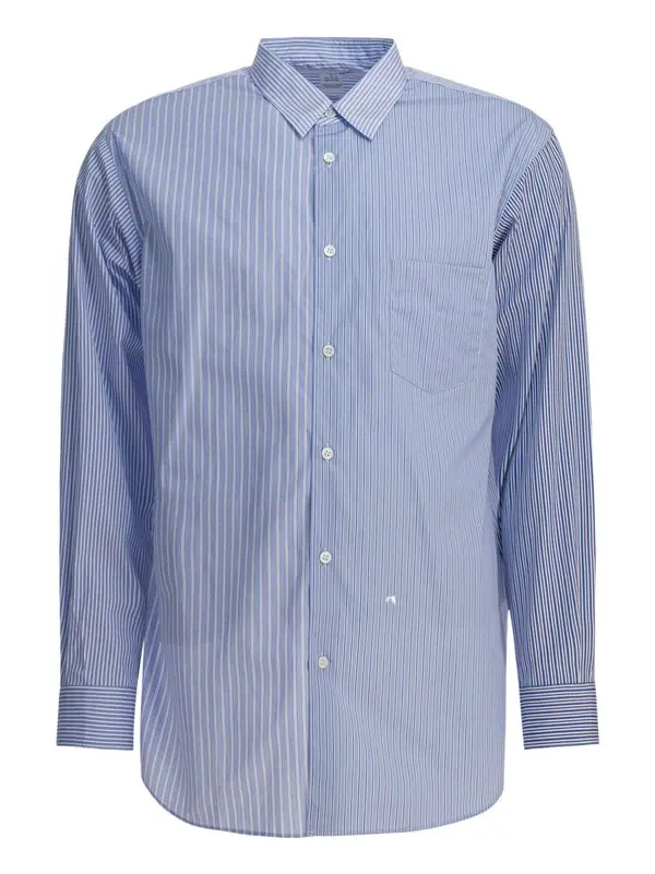 Comme Des Garçons Striped Shirt - Blue