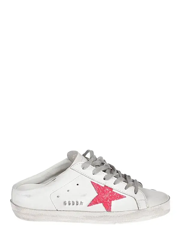 GOLDEN GOOSE Super Star Sabot Mule Trainers - White