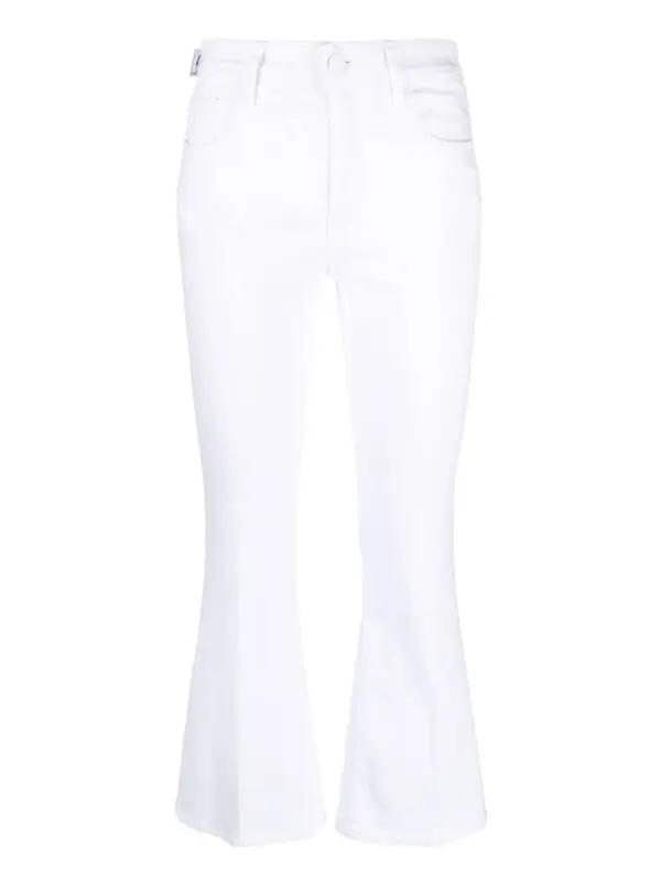 Jacob Cohen Victoria Cropped Flare Trousers - White