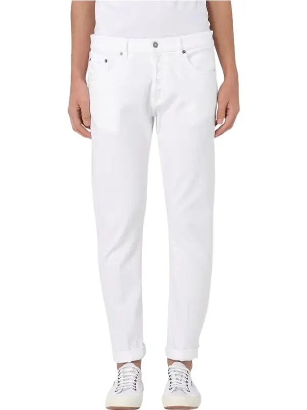 DONDUP Slim-fit Jeans With Cuffed Legs - White