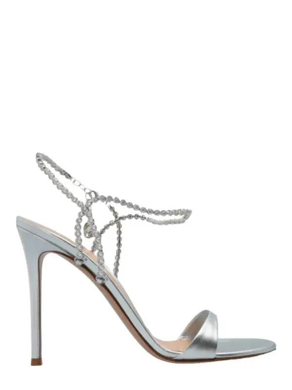 GIANVITO ROSSI 90mm Crystal-embellished Stiletto Pumps - Gray