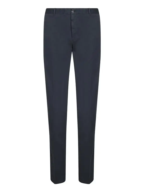Incotex Slim Cut Zip Pants - Blue