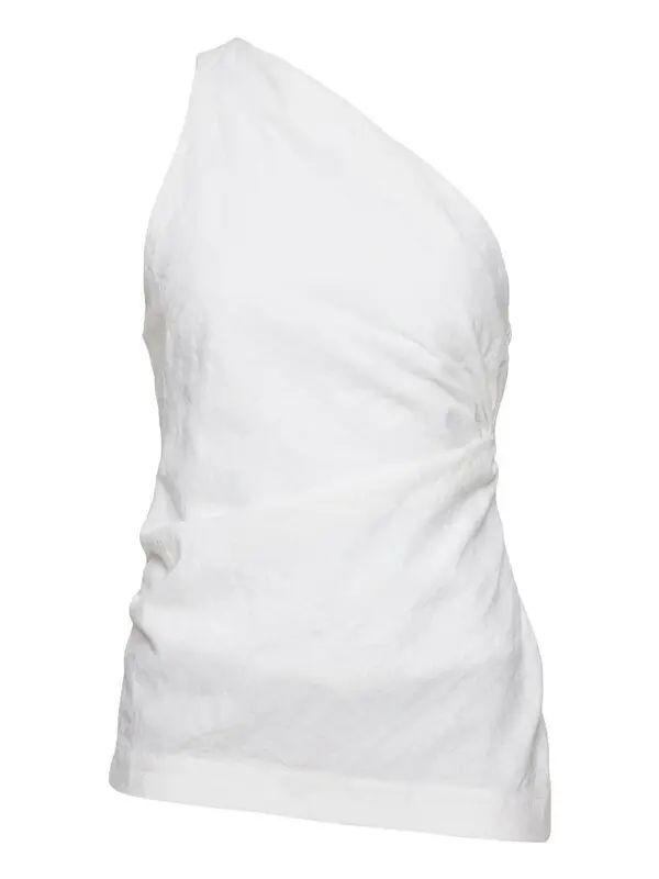 Tove One-shoulder Vest - White