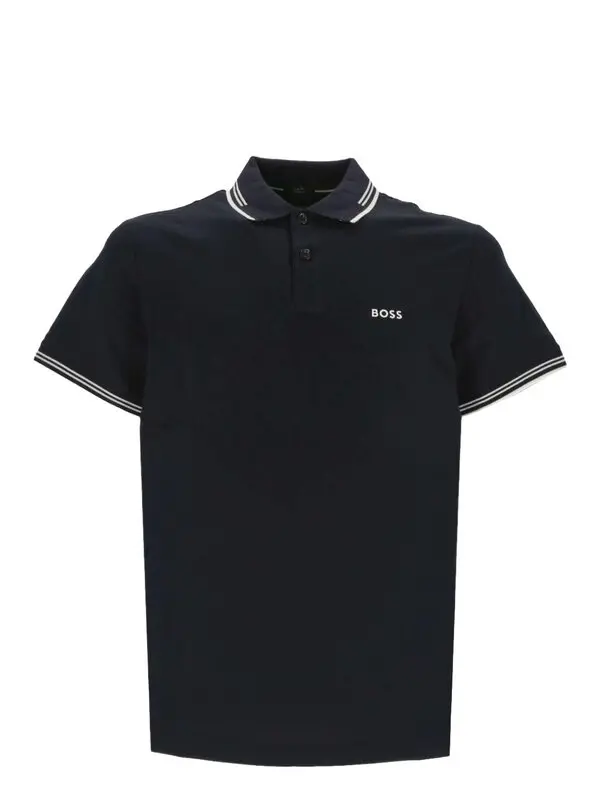 Hugo Boss Logo-print Polo Shirt - Black