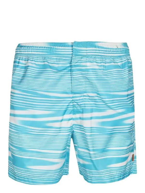 Missoni Logo Swim Shorts - Blue